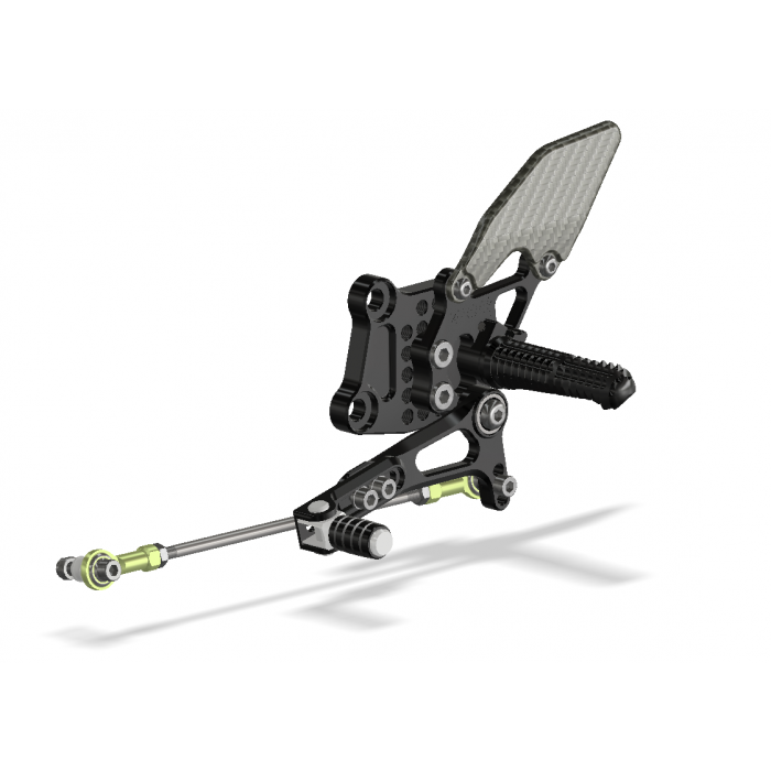 Kawasaki Ninja 250 / 300 Attack Performance Rearset Kit (Black ...