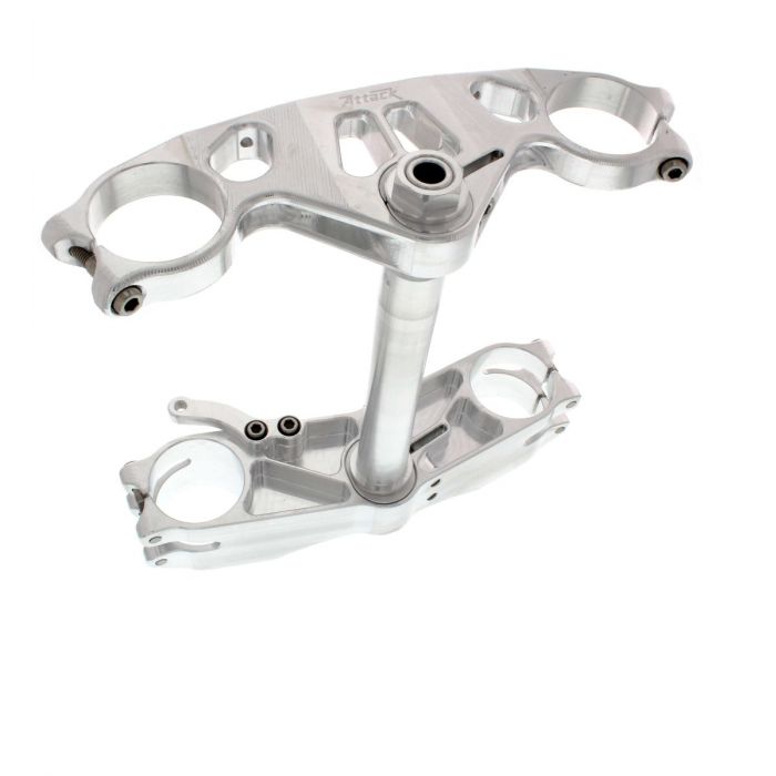 BMW S1000RR, 2010+, Attack Performance Triple Clamp GP Kit (Silver ...